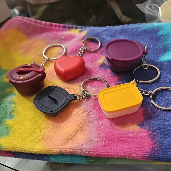 Tupperware | Accessories | Tupperware Colorful Key Card Holders Set ...